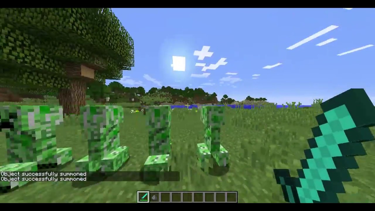 Minecraft how to make mobs stand still. - YouTube