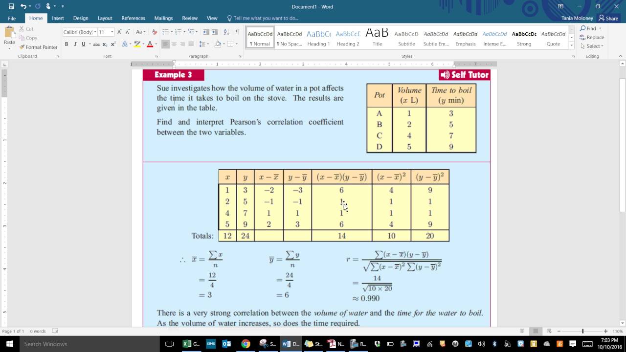 How To Do Pearsons On Excel using Technology And By Hand YouTube How To Do Pearsons On Excel using Technology And By Hand YouTube