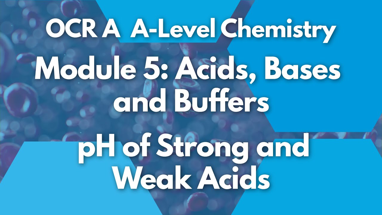pH of Strong and Weak Acids | Module 5: Acids, Bases and Buffers ...