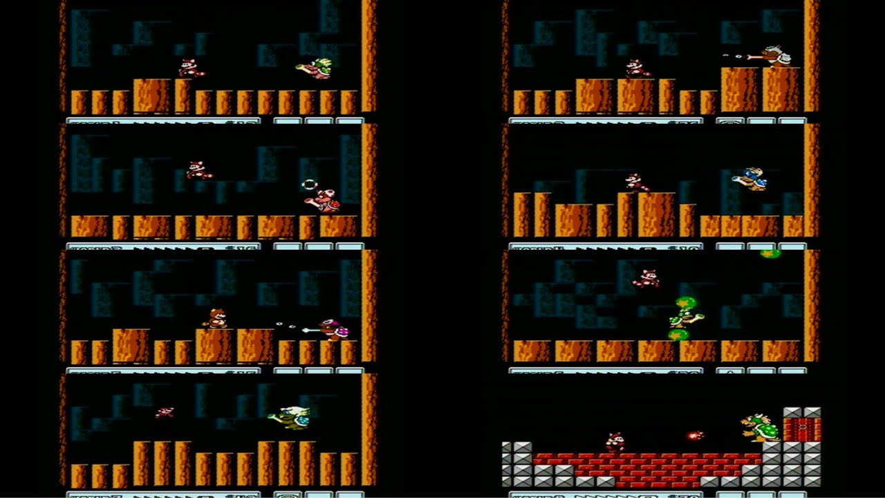 Super Mario Bros. 3 - All Koopaling battles and the final fight against ...