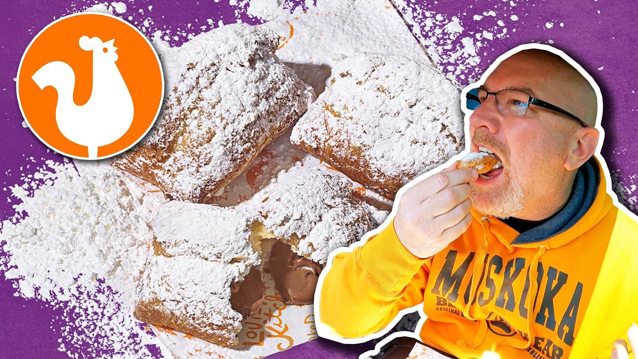 YUMMY CHOCOLATE BEIGNETS from Popeyes - YouTube