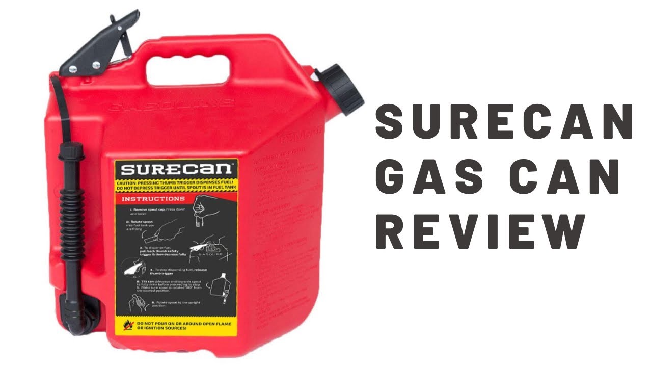Surecan Gas Can Review after 3 years of use - YouTube