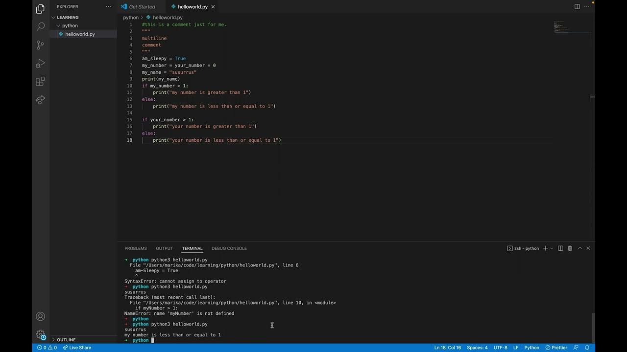 ASMR python programming for sleep #1 - YouTube