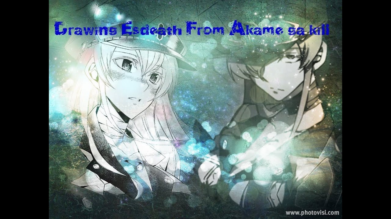 Drawing Esdeath from Akame ga kill - YouTube