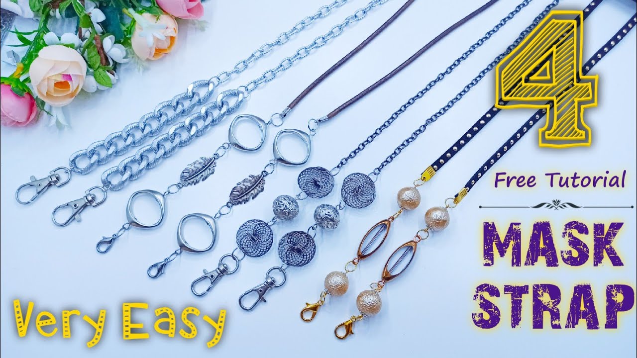 DIY Mask Strap Necklace - Tutorial Tali Masker Kalung - YouTube