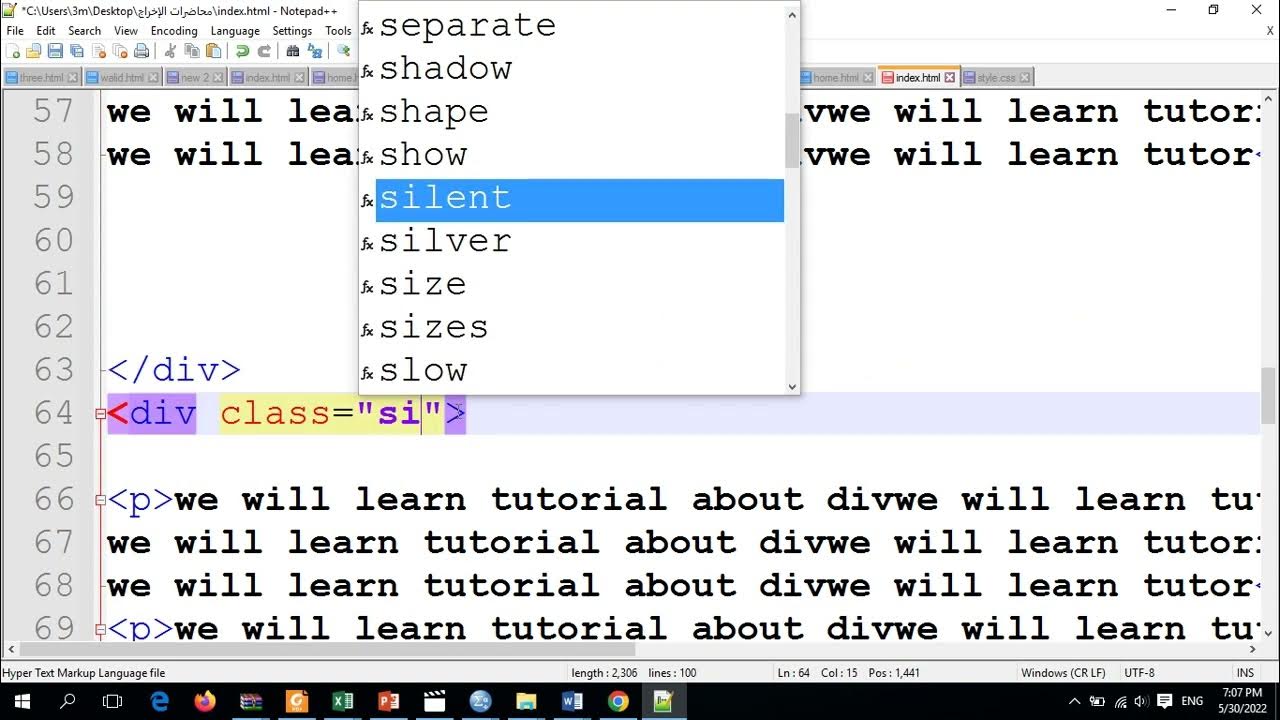 شرح ال Padding And Margin في لغة Css Youtube