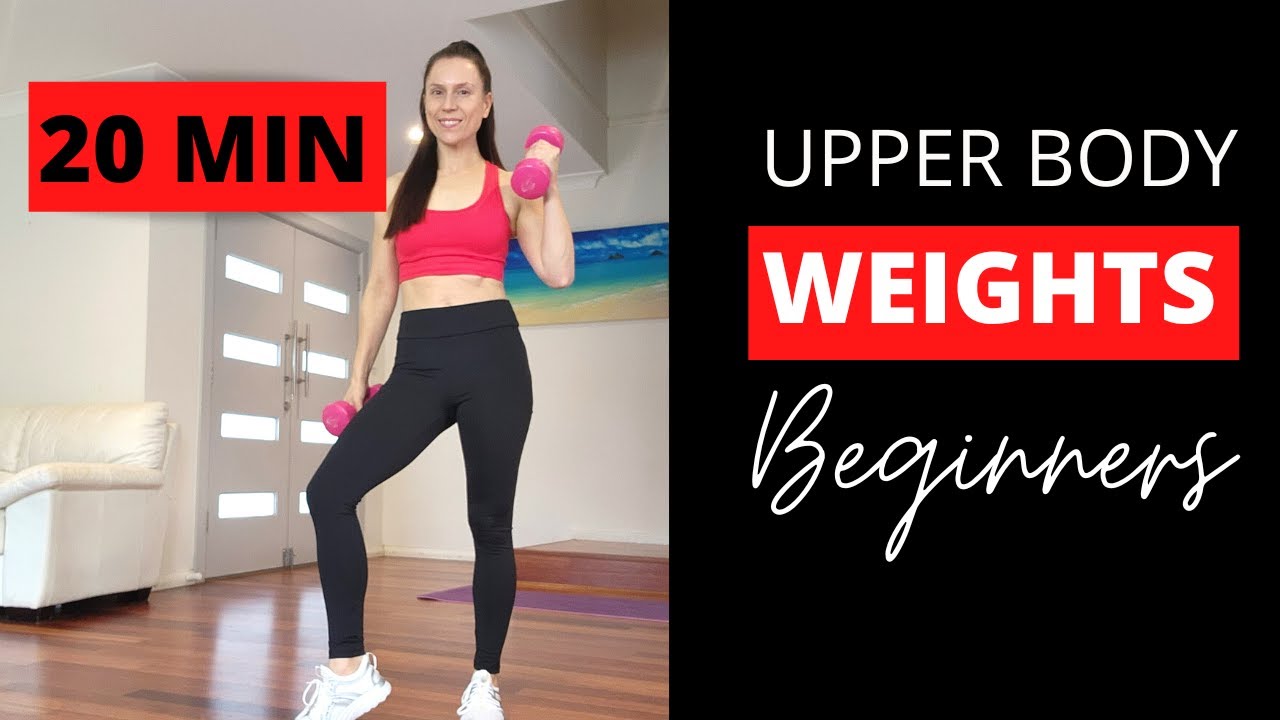 20 Min Upper Body Weights (Beginner) Using Dumbbells - YouTube