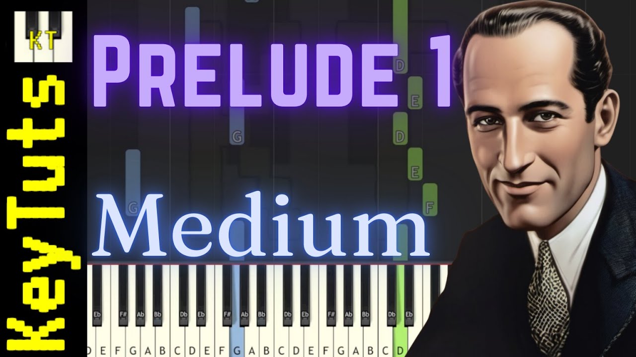Prelude no. 1 in Bb Major [George Gershwin] - Medium Mode [Piano Tutorial] (Synthesia) - YouTube