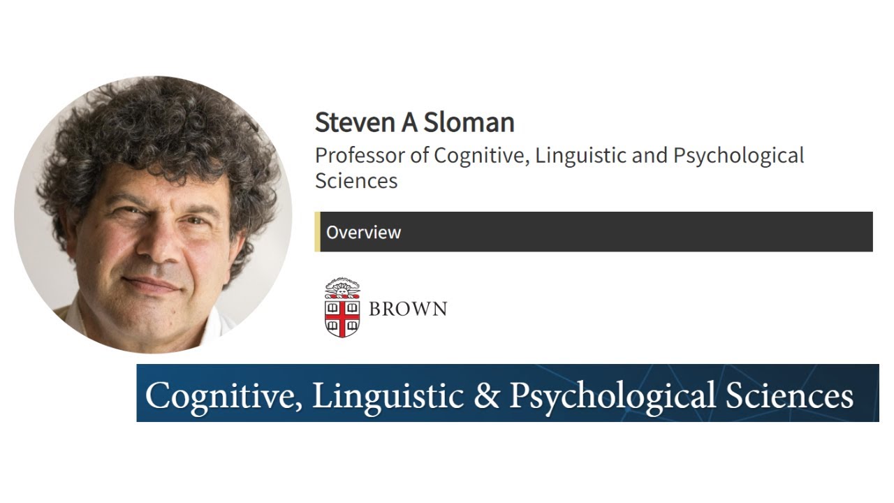 Steven A Sloman -Professor Psychological Sciences – Brown University ...