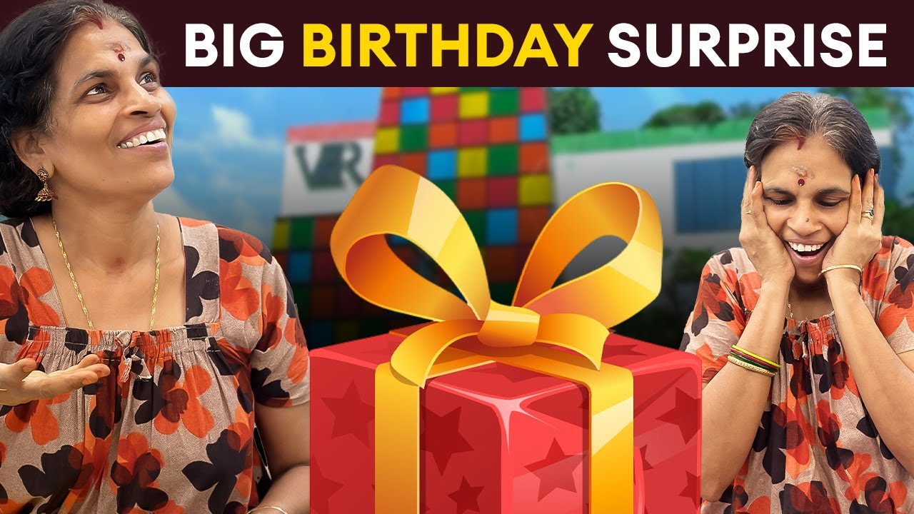 Big Birthday Surprise Gift 🎁 For Amma ️ | She Shocked 😱 | Suji Mummu ...