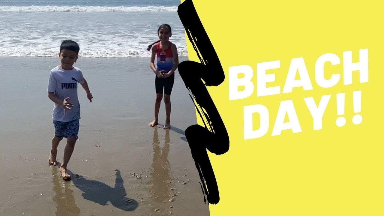 Fun Beach Day part1 - YouTube