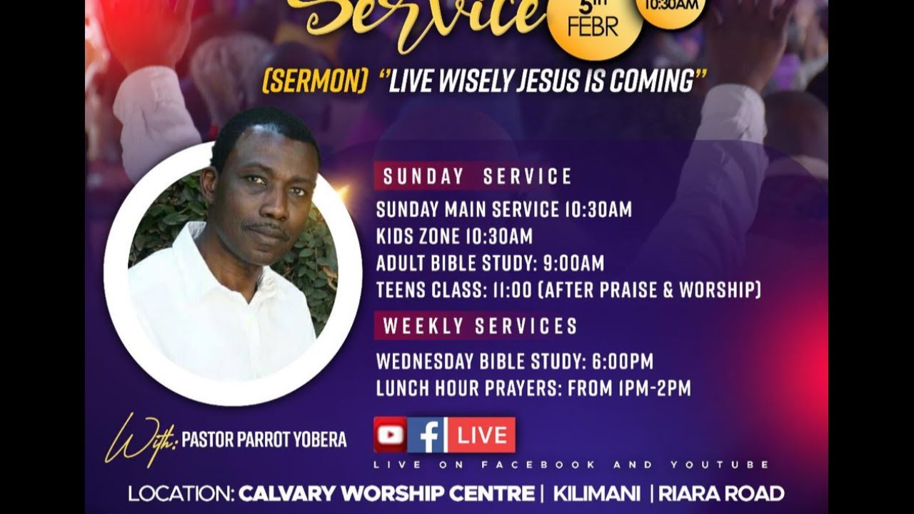 SUNDAY SERVICE 5TH FEBRUARY 2023 WITH PASTOR PARROT YOBERA - YouTube