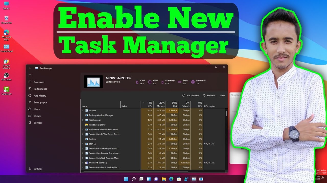 Windows 11 New Task Manager with Dark Mode (How to Enable) - 2022 - YouTube