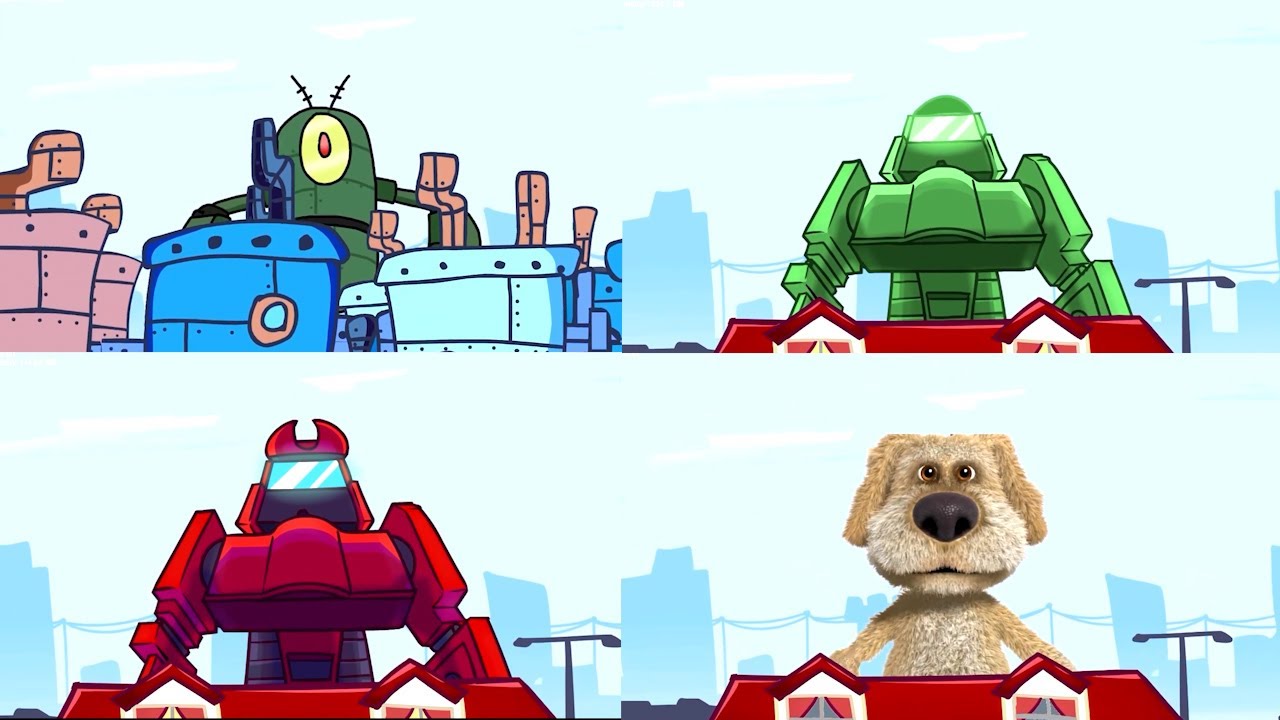 Friday Night Funkin'- CHALLENG-EDD BUT SPONGEBOB, BEN, SPEED, EDDBOT ...