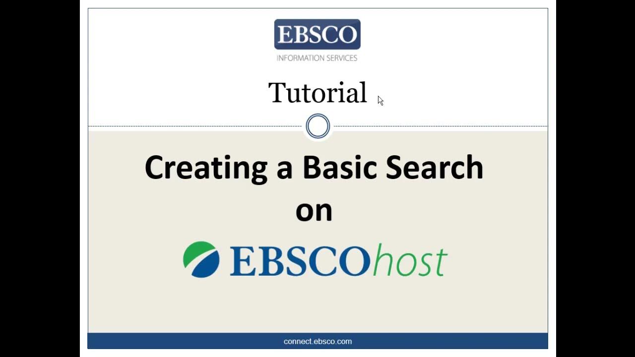 EBSCOhost Basic Search (Hebrew) - YouTube