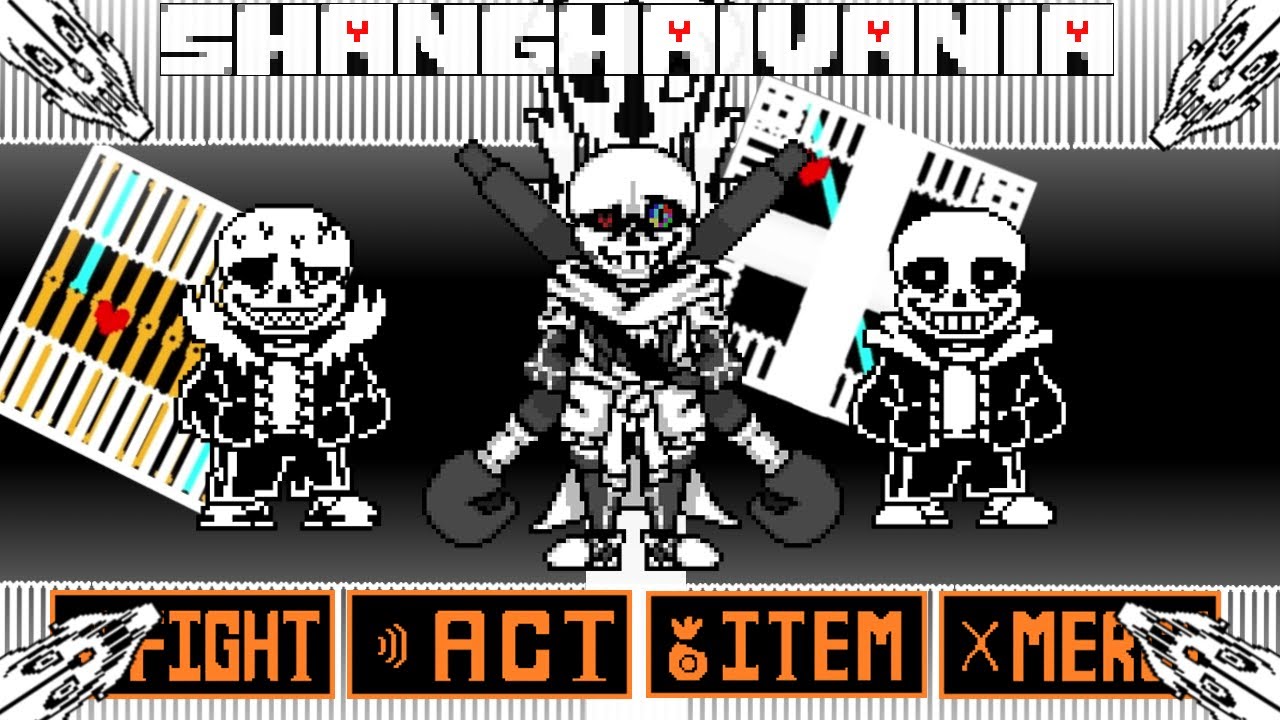 SHANGHAIVANIA ink!sans FIGHT (demo) by ATgames_AUR - YouTube