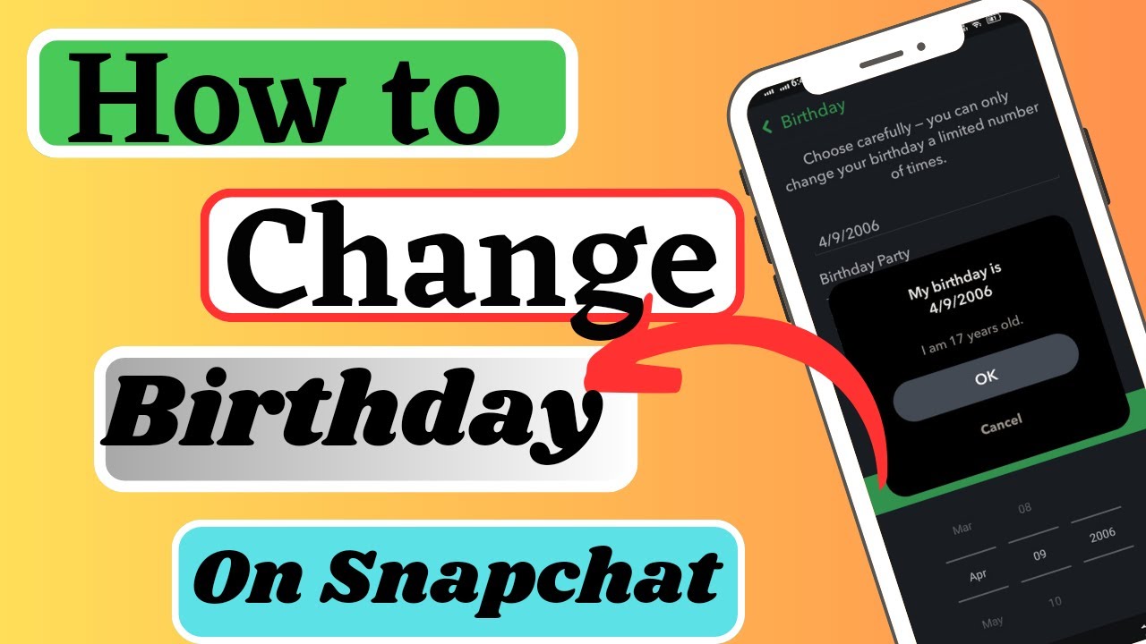 How To Change Your Date Of Birth On Snapchat 2023 YouTube How To Change Your Date Of Birth On Snapchat 2023 YouTube