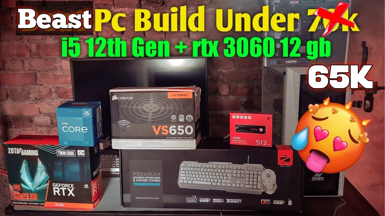 PC Build Under 65k|| #TECHPC7 #Techpc7pcbuild || i5 12400f + rtx 3060 ...