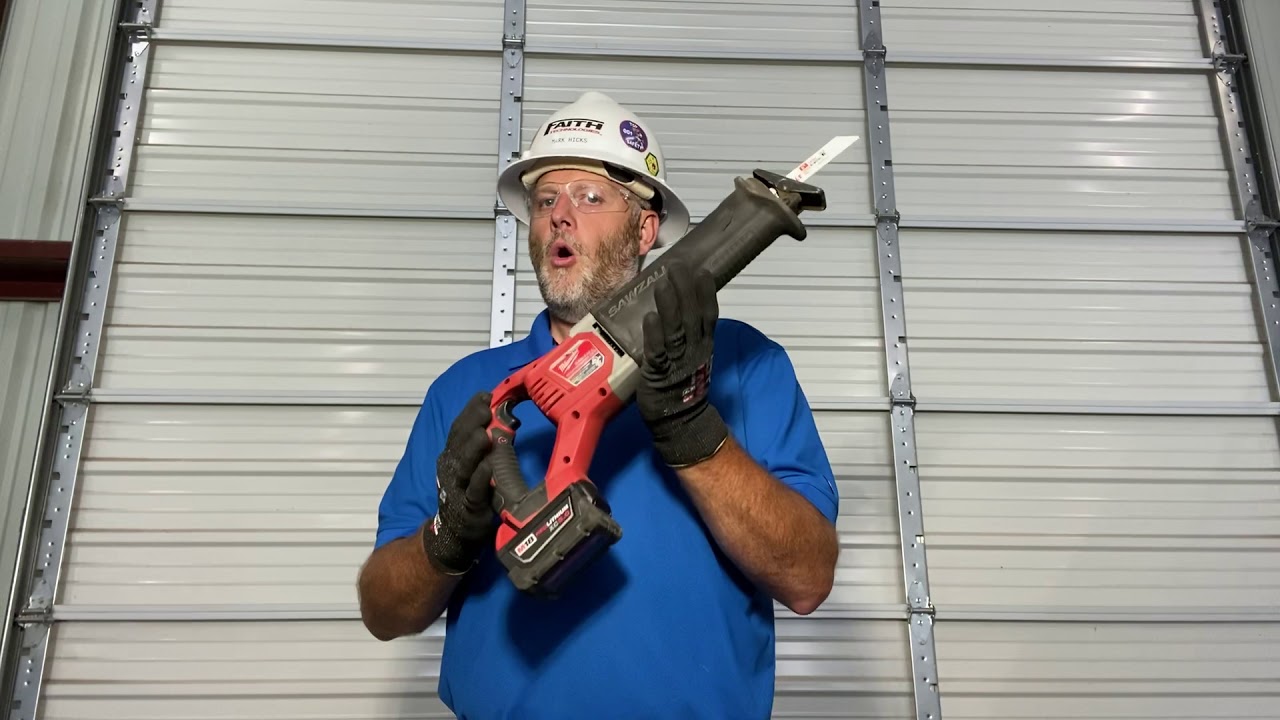Milwaukee Sawzall proper use - YouTube