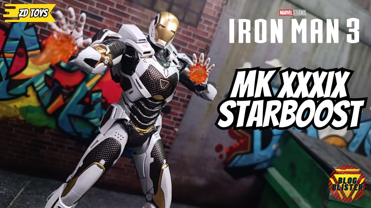 ZD Toys Iron Man MK 39 Starboost Iron Man 3 Reseña Review En Español - YouTube