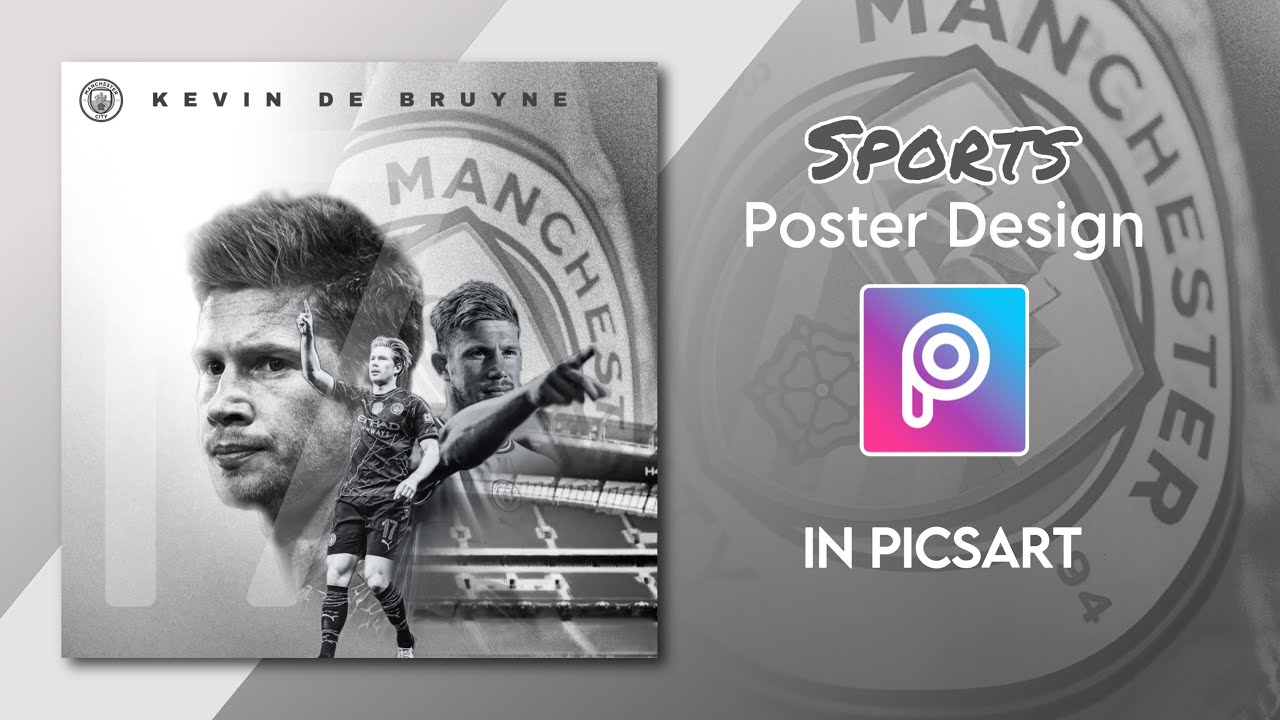 Professional Sport Poster Manipulation in PicsArt || Football Poster ...