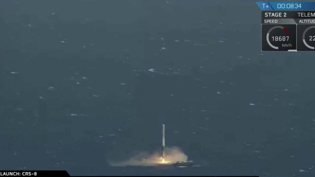 Elon Musk Falcon 9 first stage. SpaceX - YouTube