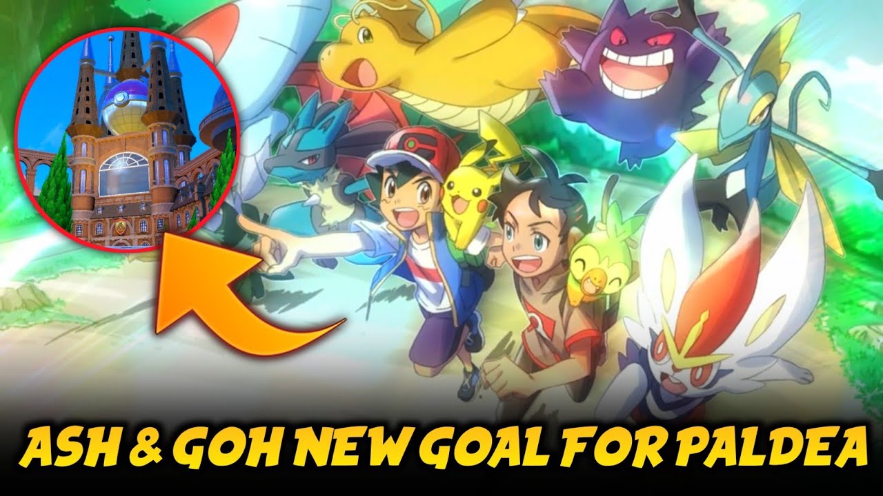 Goh Continue His Journeys In Paldea With Ash , Goh's New Goal || Ash's ...