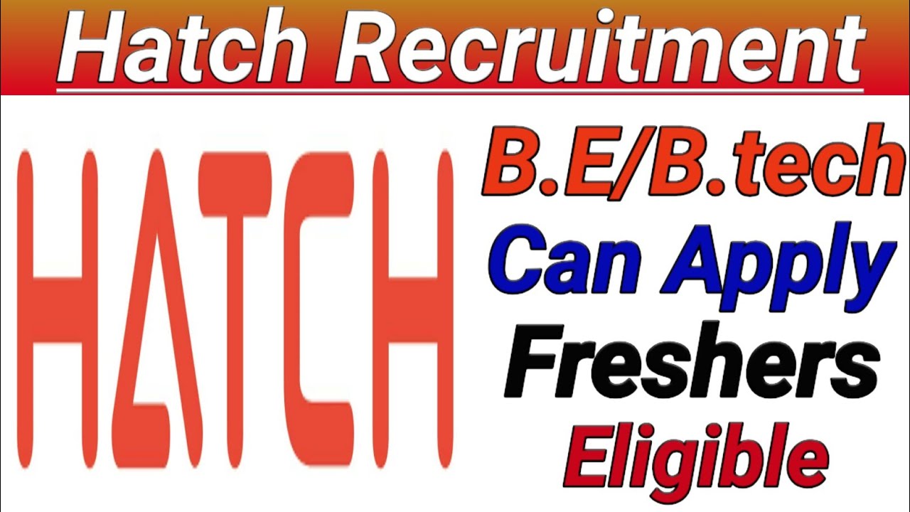HATCH RECRUITMENT 2020 FOR FRESHERS CIVIL ENGINEERS. MUST APPLY. - YouTube