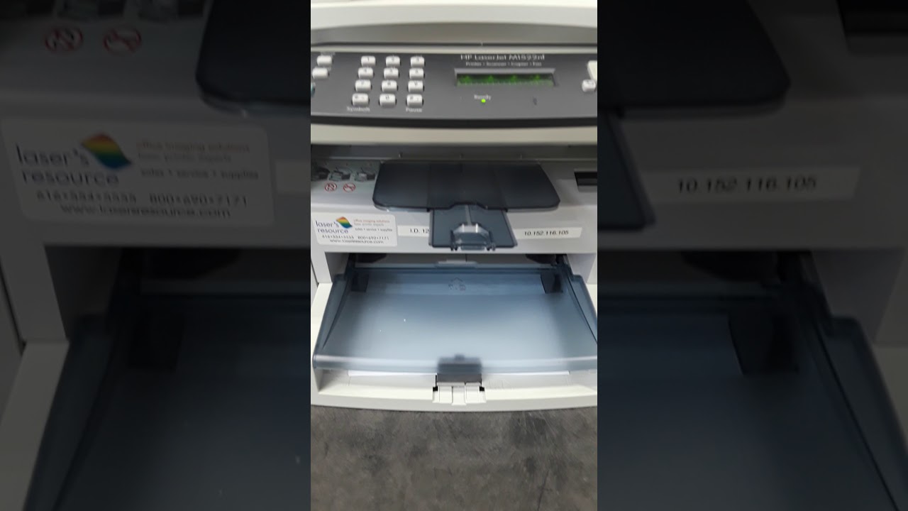 M1522 MFP Printing - YouTube