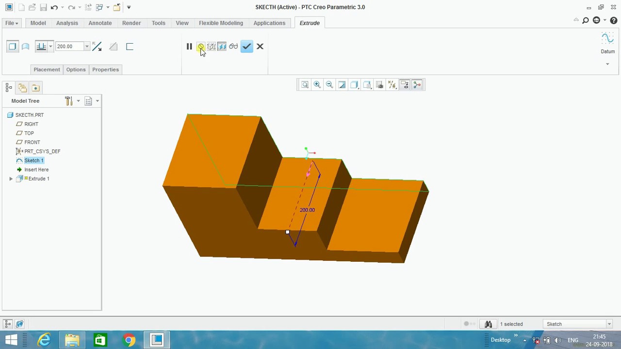 Basic Creo Tutorial / Creo Tutorial For Beginners - YouTube