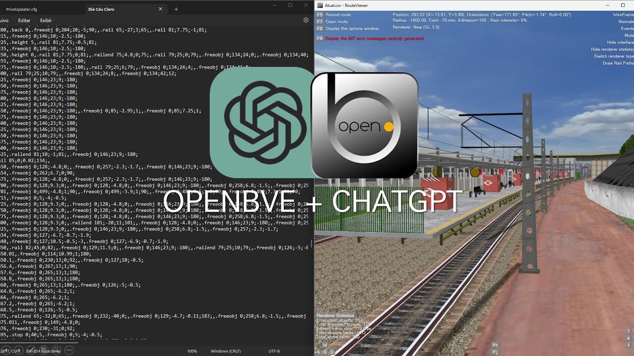Criando Rotas no OPENBVE com auxilio de I.A. (Inteligência Artificial ...