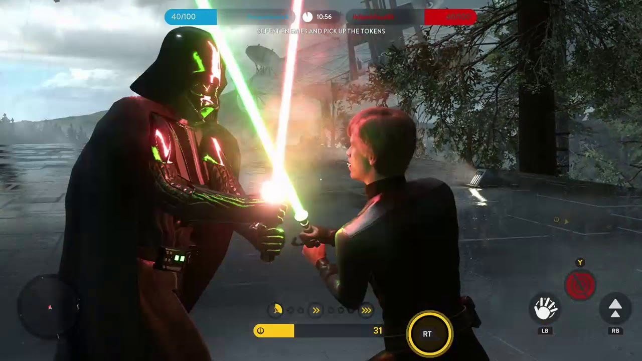 Battlefront 1 Luke Vs Vader Gameplay - YouTube