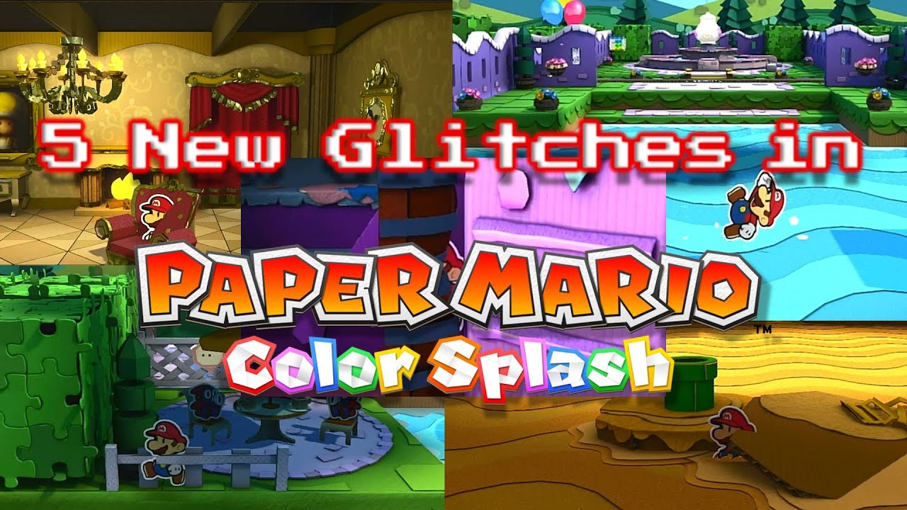 5 New Glitches in Paper Mario Color Splash - YouTube