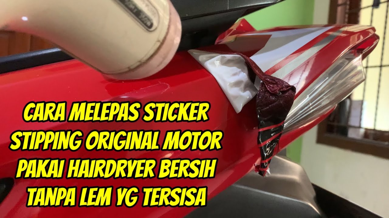 Cara Melepas Stripping Original Bersih Dari Sisa Lem #sticker # ...