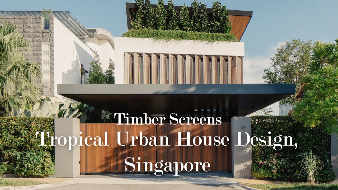 Modern Tropical Living: Timber Facade Screens in Urban Singaporean ...