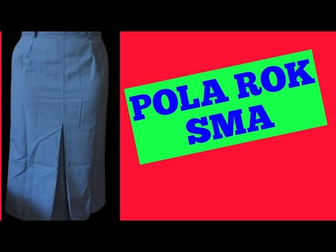 cara membuat pola rok span [rok SMA] pola dasar rok