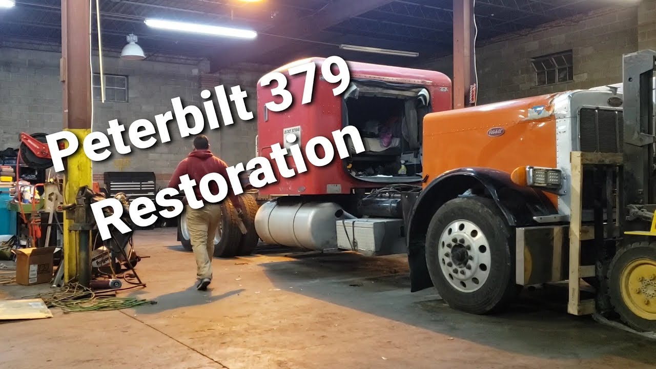 1987 Peterbilt 379 Restoration Part 2 I Welding and Taking Cab off ...