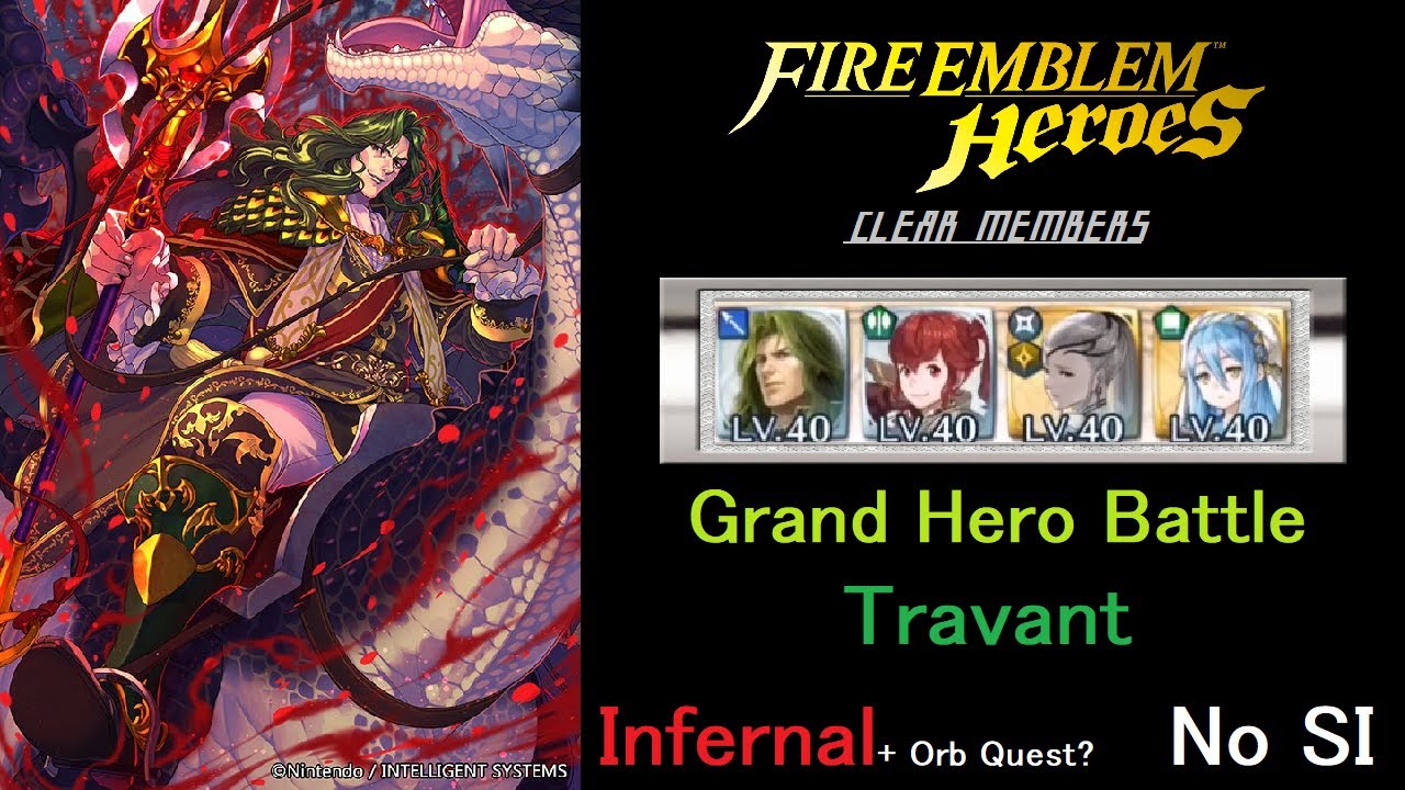 [Guide] Grand Hero Battle - Travant (Infernal + Orb Quest?, No SI ...