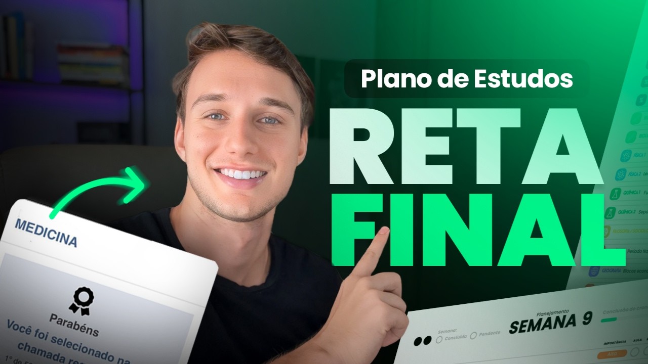 O melhor PLANO DE ESTUDOS para a Reta Final do ENEM (GABARITE a prova ...