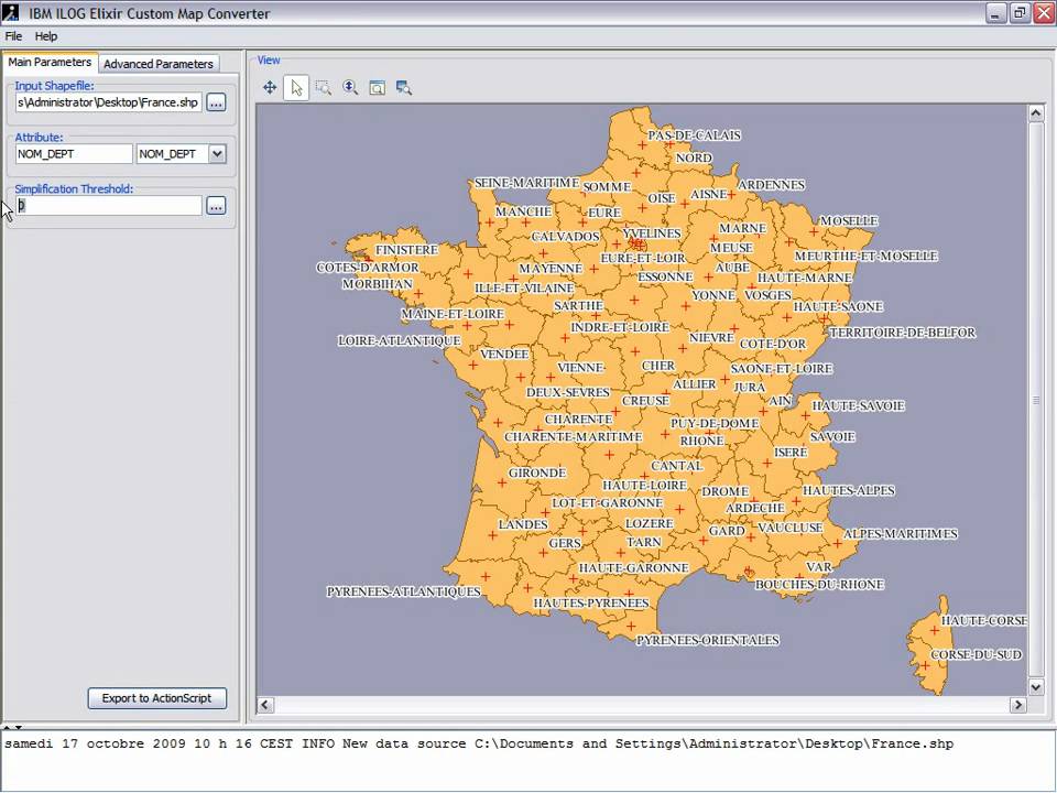 IBM ILOG Elixir Custom Map Creation - YouTube