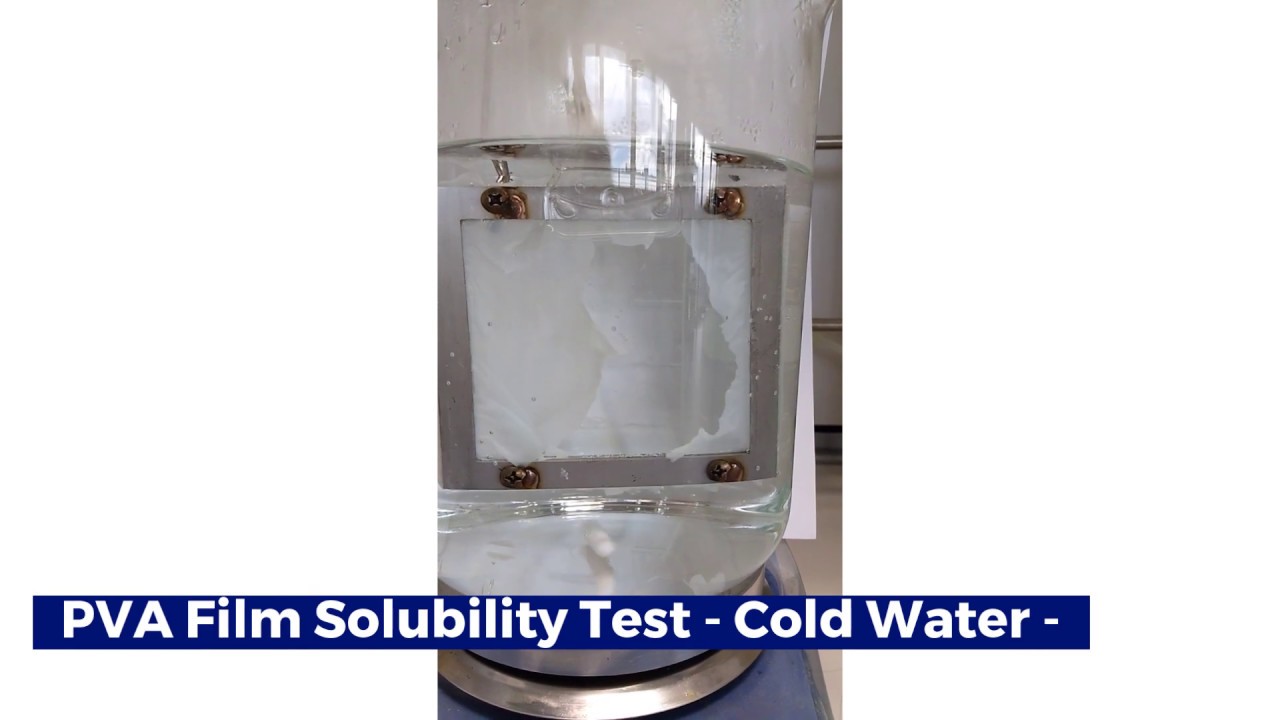 Water Soluble Film Solubility Test - YouTube