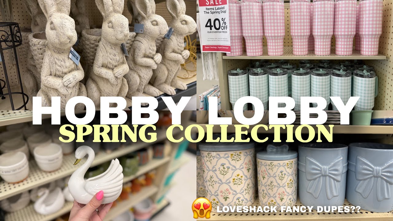 Hobby Lobby Spring Decor Shop With Me 🌷 High-End Home Dupes & Styling ...