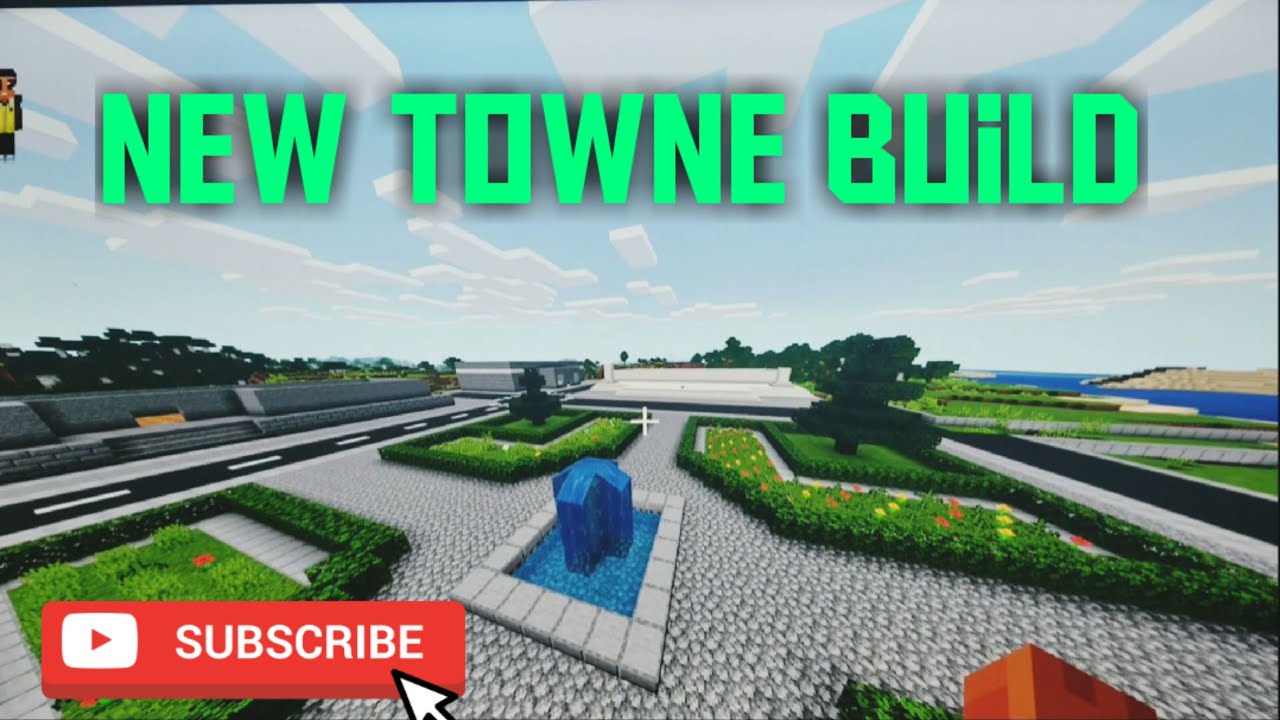 NEW TOWN BUILD -- minecraft - YouTube