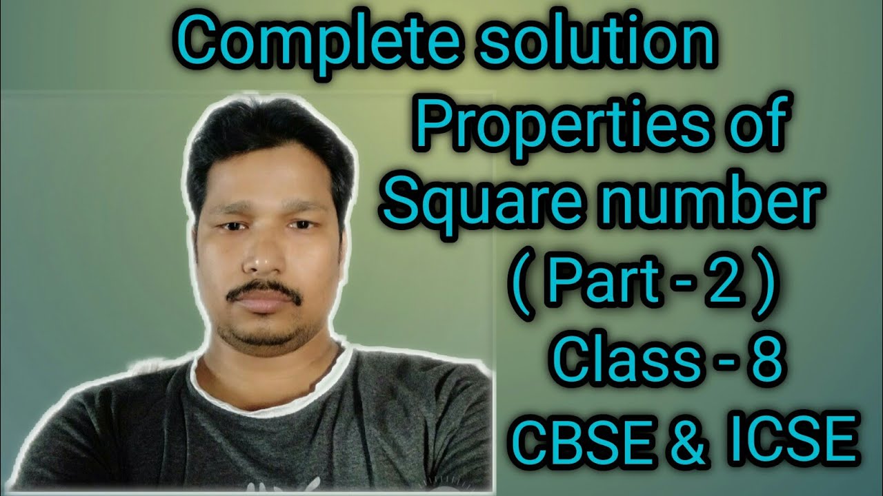 Properties of square number (part-2) - YouTube