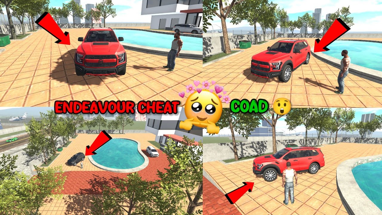 New Modified endeavour Cheat Code 😮 Indian Bike Driving 3D New Car - endeavour Cheat Code - YouTube
