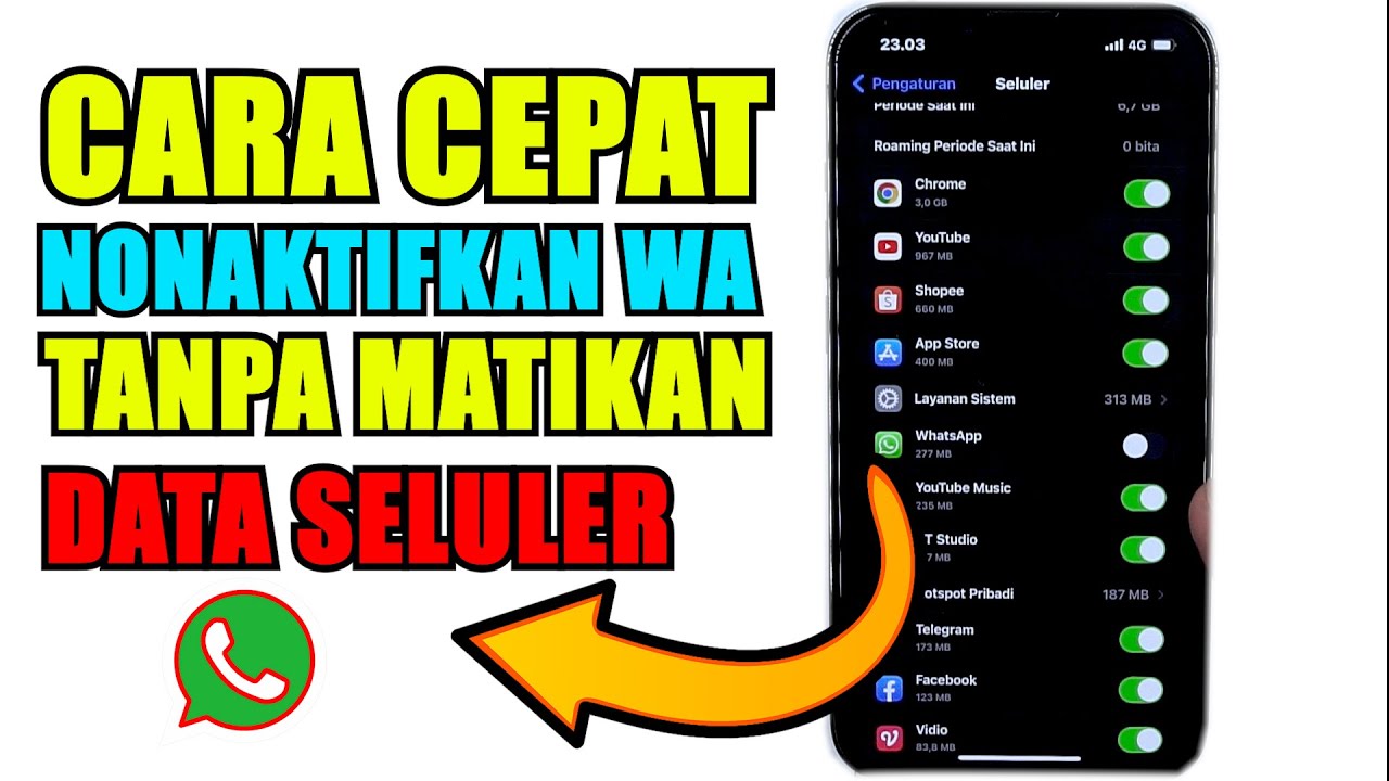 Ini yang tepat! Cara cepat menonaktifkan WA tanpa matikan data seluler ...