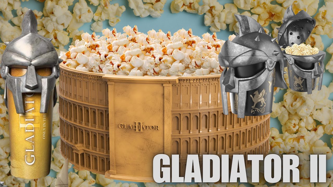 Unboxing Gladiator II Popcorn Buckets Haul! Cinemark AMC Regal Merch ...