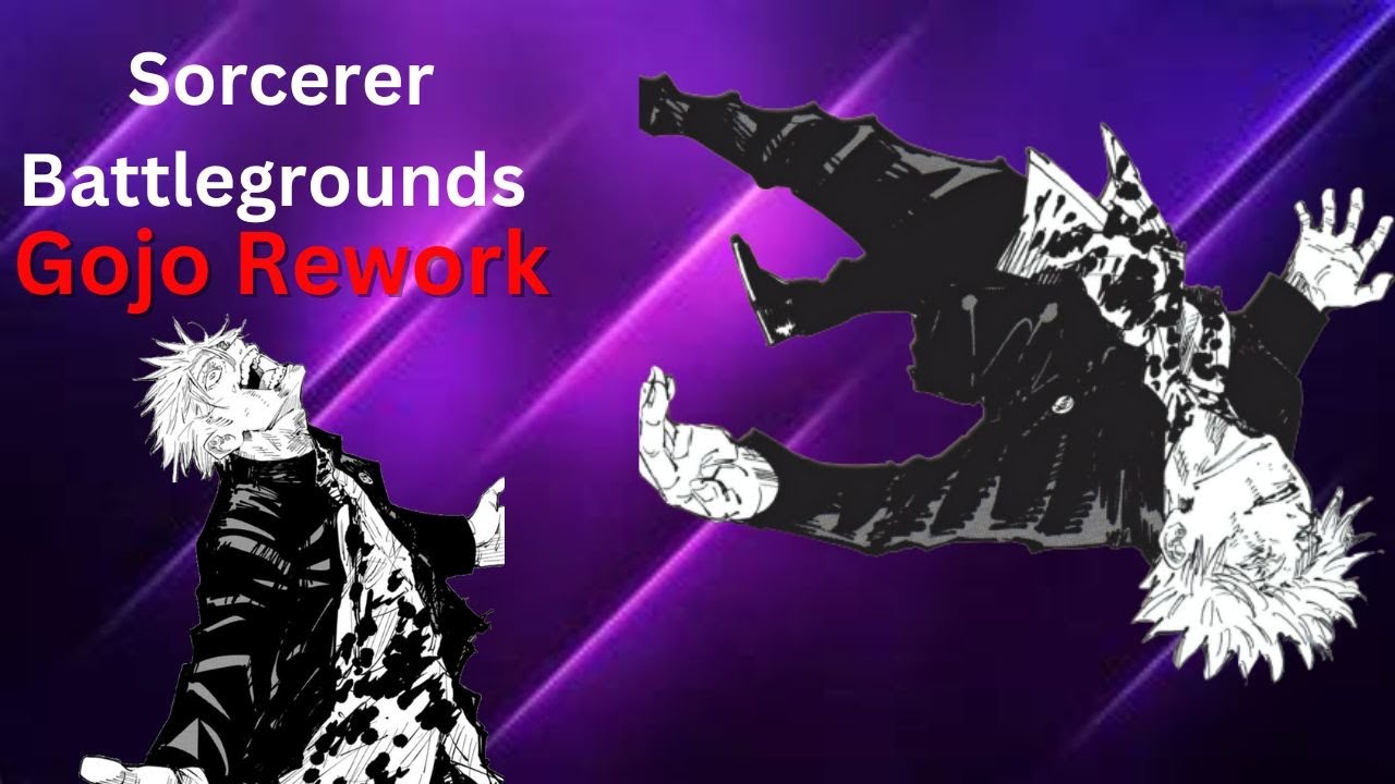 sorcerer battlegrounds revamped gojo showcase and a bit of combat - YouTube