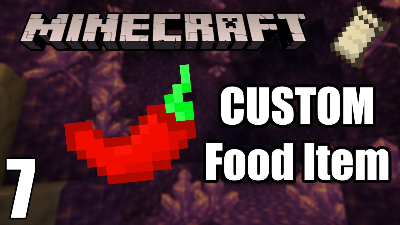 Minecraft, but WE EAT CUSTOM FOOD we can add with Fabric - YouTube