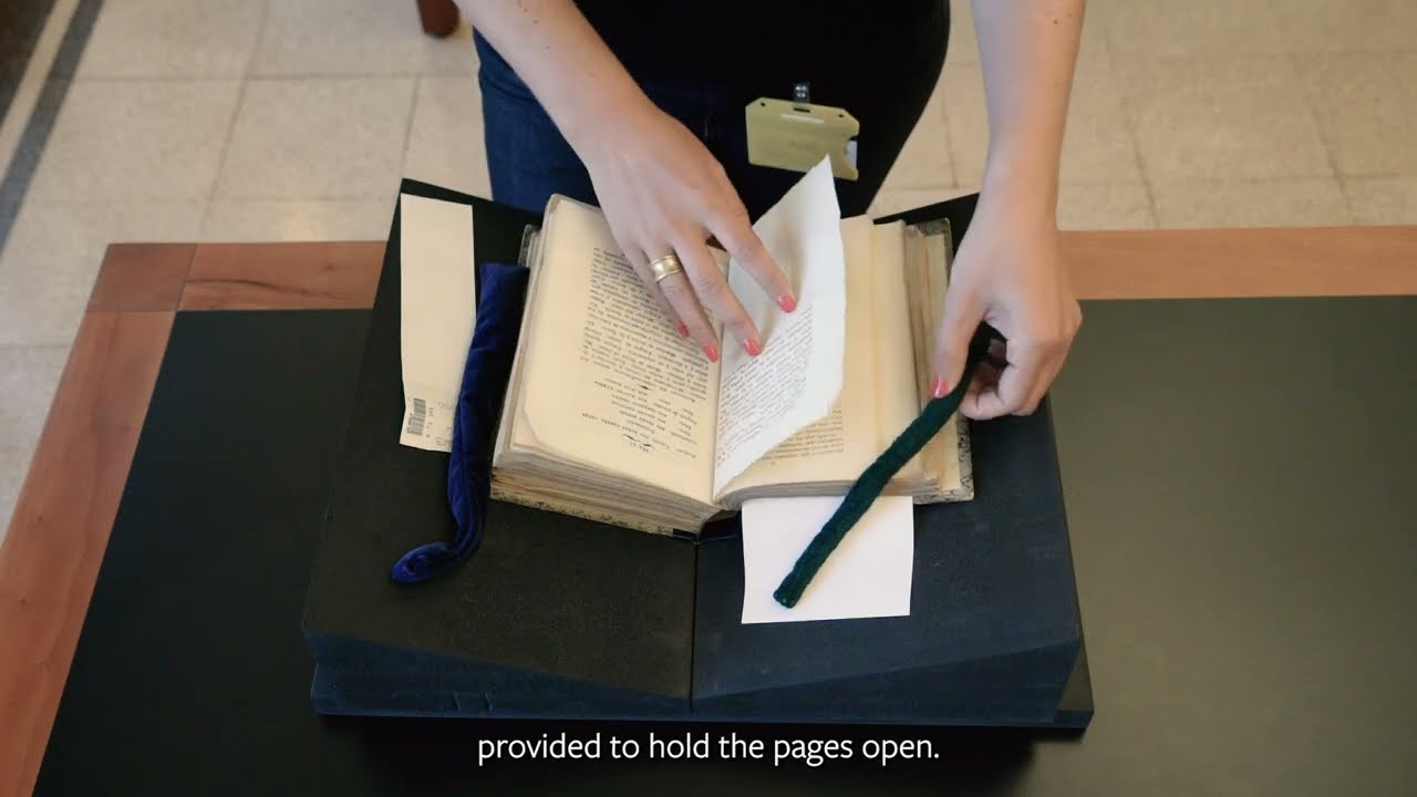 How to handle books at The Bancroft Library - YouTube